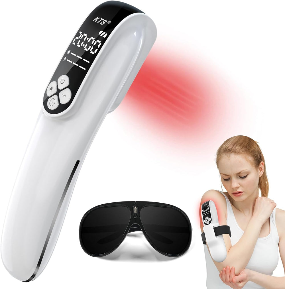 KTS Handheld Cold Red Laser Therapy Device - Portable, Multi-Level Pain ...