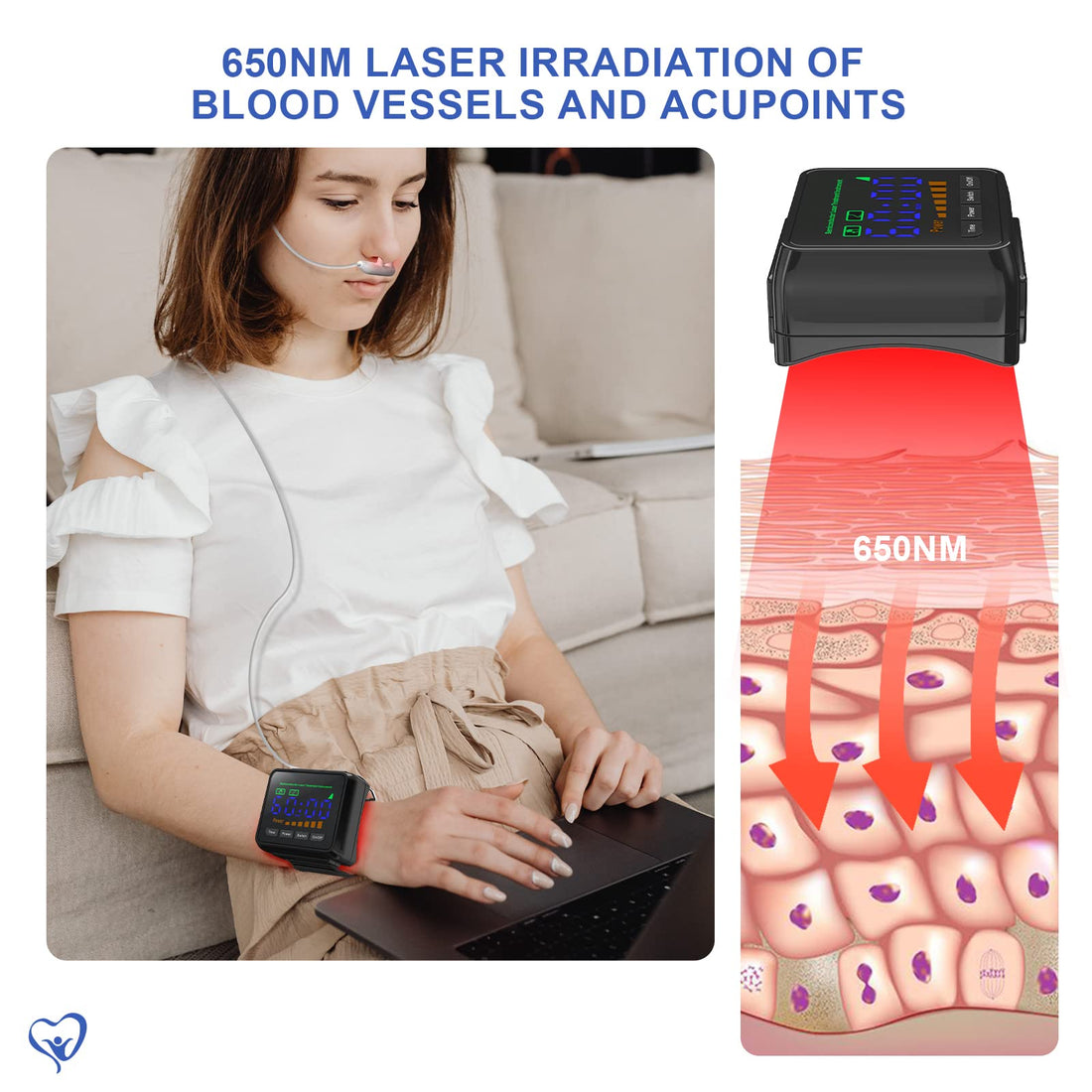 KTS Cold Laser Therapy Watch 1.0 - Health Optimizing Wrist Device