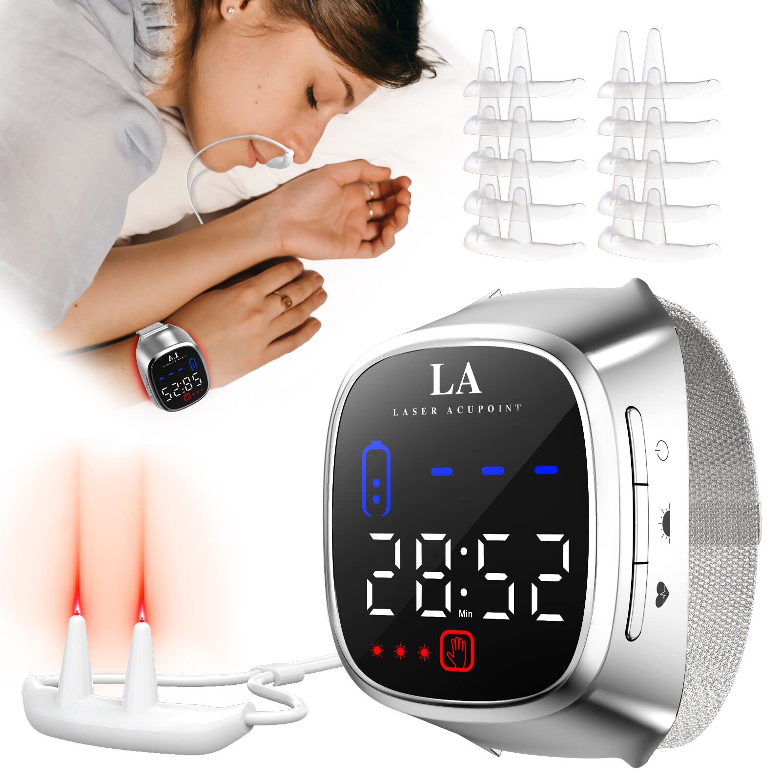 KTS Upgraded Cold Laser Therapy Watch - Multi-Mode Health Enhancement ...