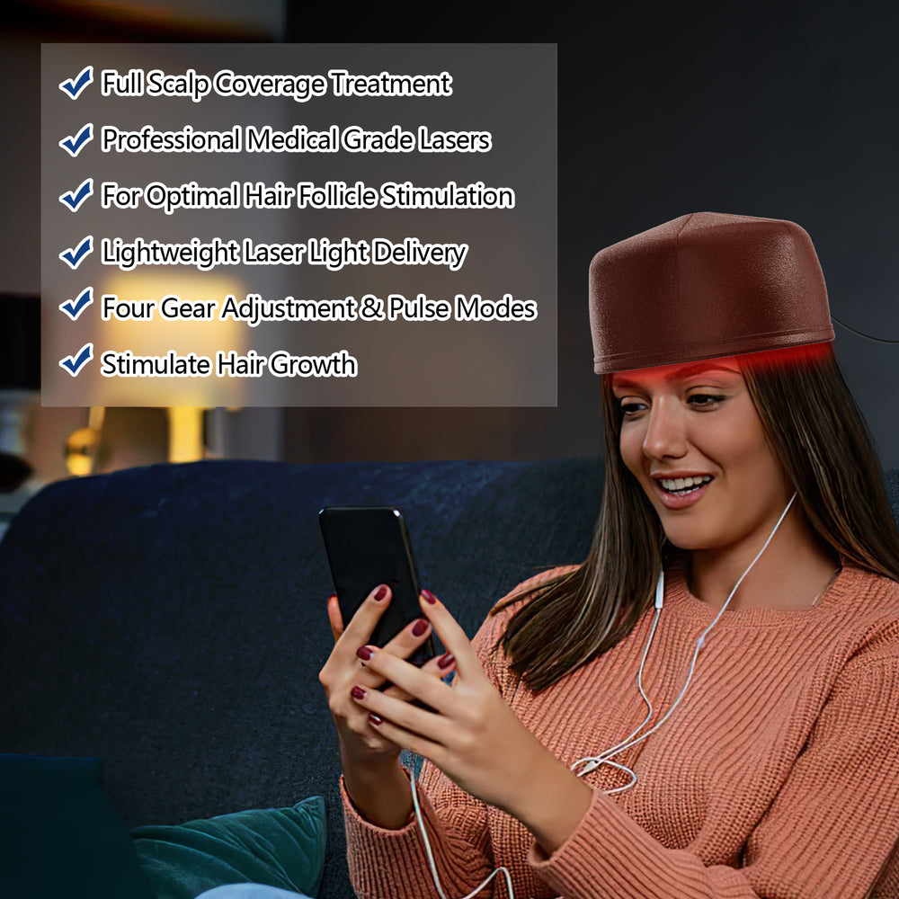 KTS Laser Cap, Laser Red Light Therapy for Hair Growth System - FDA ...