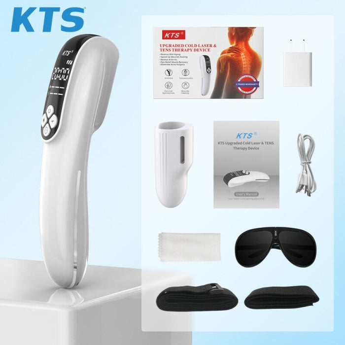 KTS Handheld Cold Red Laser Therapy Device - Portable, Multi-Level Pain ...