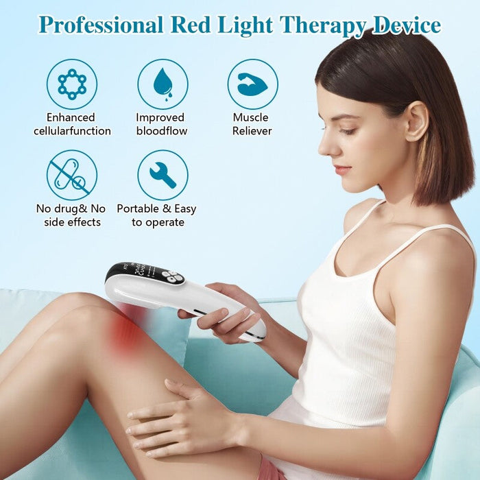 KTS Handheld Cold Red Laser Therapy Device - Portable, Multi-Level Pain ...