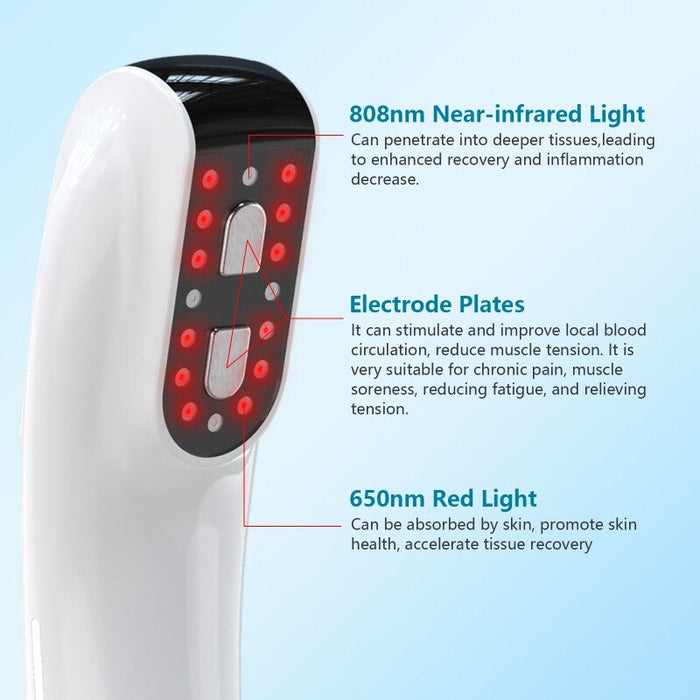 KTS Handheld Cold Red Laser Therapy Device - Portable, Multi-Level Pain ...