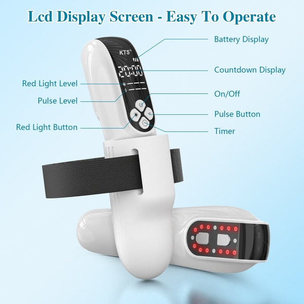 KTS Handheld Cold Red Laser Therapy Device - Portable, Multi-Level Pain ...