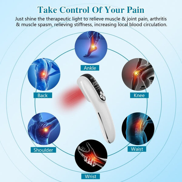 KTS Handheld Cold Red Laser Therapy Device - Portable, Multi-Level Pain ...