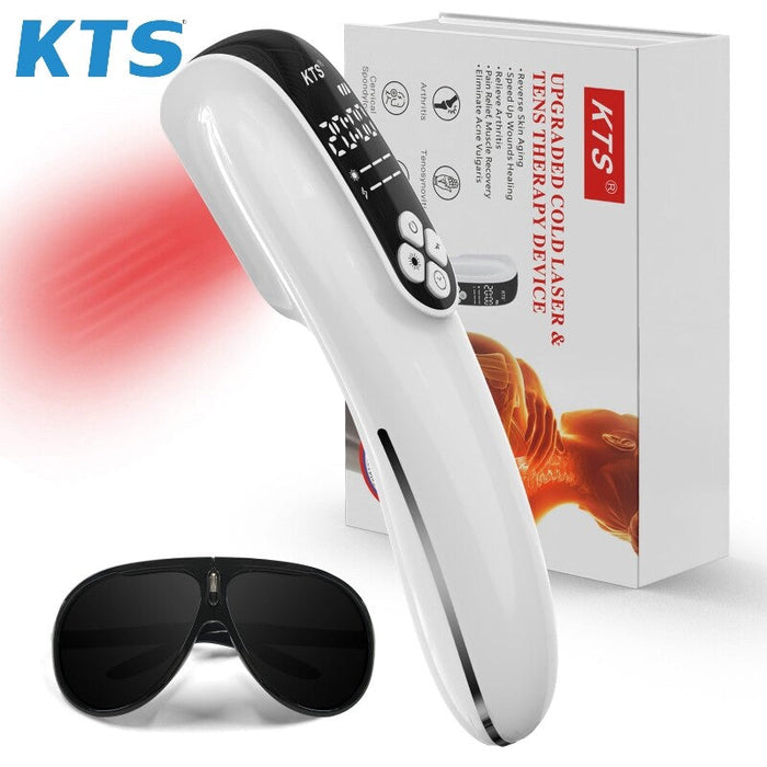 KTS Handheld Cold Red Laser Therapy Device - Portable, Multi-Level Pain ...